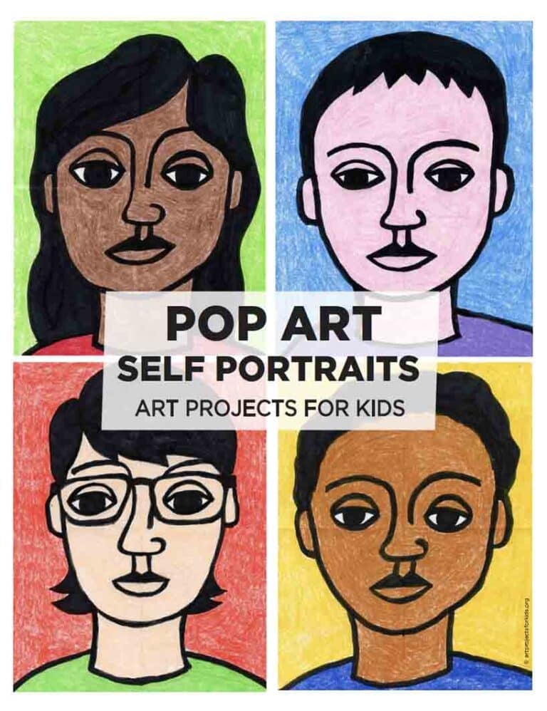 Pop Art Self Portrait Pack · Art Projects for Kids