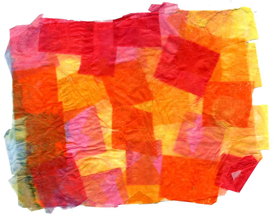 Tissue Paper Collage Art Projects For Kids