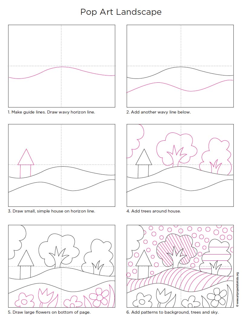Pop Art Landscape Art Projects For Kids Pop Art Landscape Art Projects For Kids