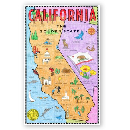 California Map Mural · Art Projects for Kids