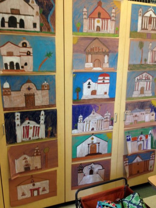 California Missions Drawings: 21 Open-and-Go Grid Drawing Lessons