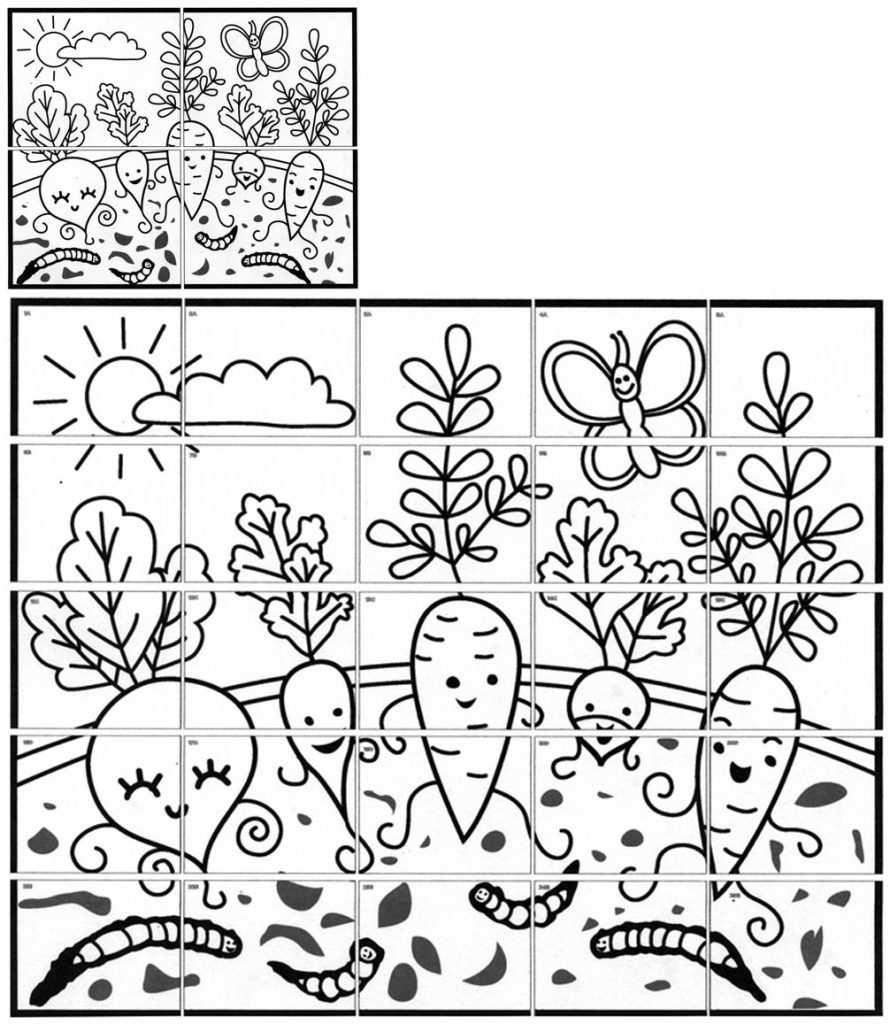 Happy Vegetable Mural · Art Projects for Kids