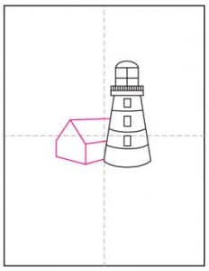 Lighthouse Drawing: Easy How to Draw a Lighthouse Lesson for Kids