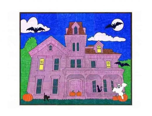 Haunted House Mural · Art Projects for Kids