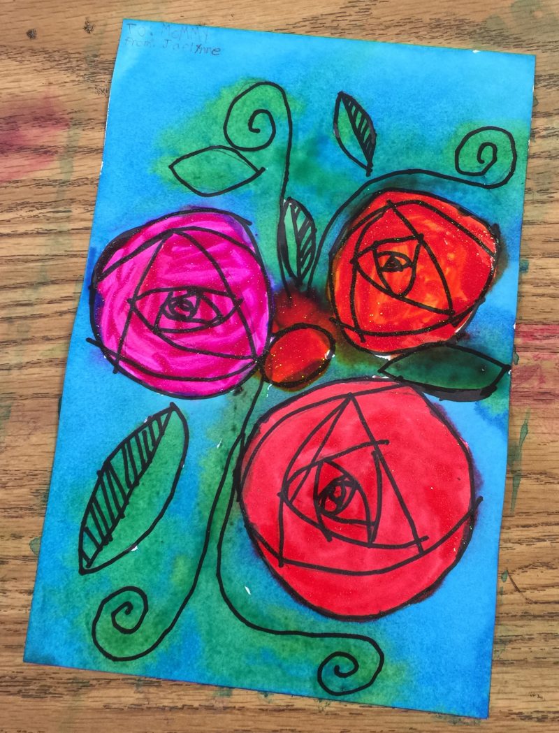 How to Draw Circle Roses: Easy Step-by-Step Art Lesson for Kids