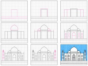 Draw the Taj Mahal · Art Projects for Kids