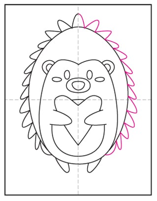 Draw a Hedgehog · Art Projects for Kids