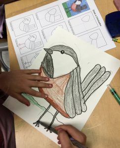 Easy How to Draw a Bird Tutorial and Bird Coloring Page