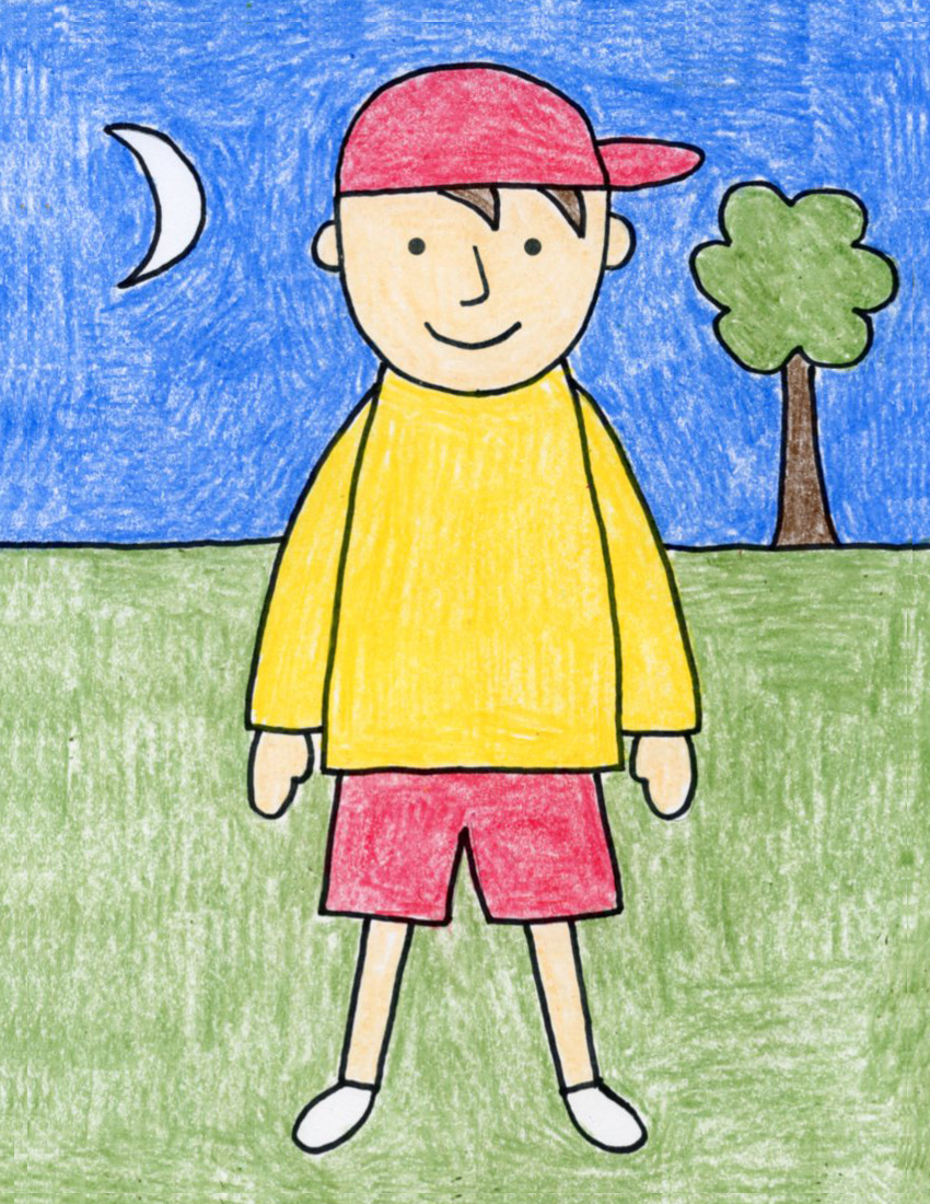 How To Draw Children Easy Step by Step Art Lesson For Kids How To Draw Children Easy Step by Step Art Lesson For Kids