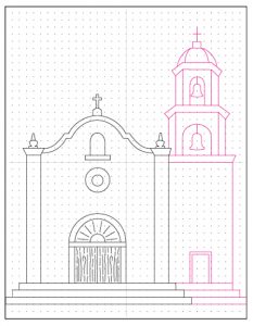 How to Draw a Mission: Easy Step-by-Step Art Lesson for Kids