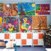 Klimt Tree of Life Collaborative Mural · Art Projects for Kids