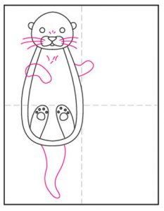 How to Draw a Sea Otter: Easy Step-by-Step Art Lesson for Kids