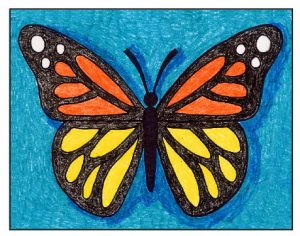 How to Draw a Butterfly: Easy Step-by-Step Art Lesson for Kids