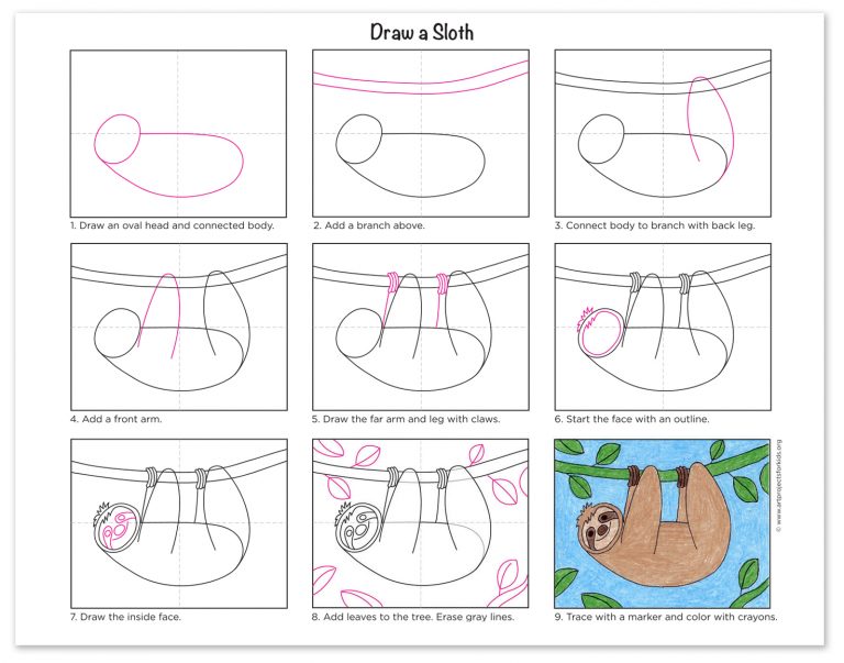 Sloth · Art Projects for Kids
