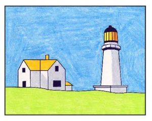 Edward Hopper Art Project for Kids Tutorial and Hopper Coloring Page