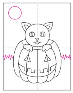 Halloween Black Cat Art Project: Easy Lesson for Kindergarten to 5th Grade