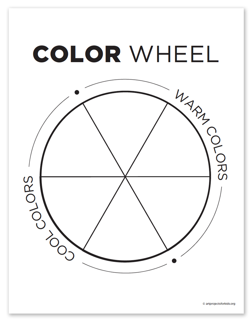 Color Wheel Coloring Page Free