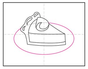 Easy How to Draw Pumpkin Pie Tutorial and Pie Coloring Page