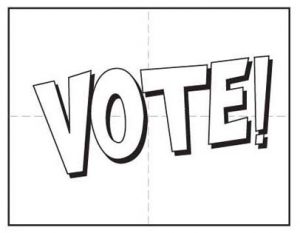 How to draw VOTE letters: Easy Step-by-Step Art Lesson for Kids