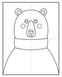 How to Draw a Bear with a Scarf: Easy Step-by-Step Art Lesson for Kids
