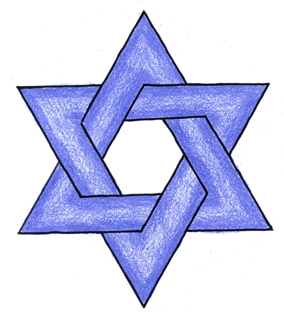 Draw the Star of David: Simple Step-by-Step Artwork Lesson - Artshow24