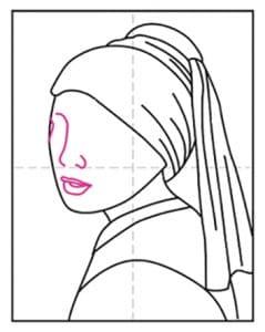 Easy How to Draw the Girl with a Pearl Earring Like Vermeer Tutorial ...