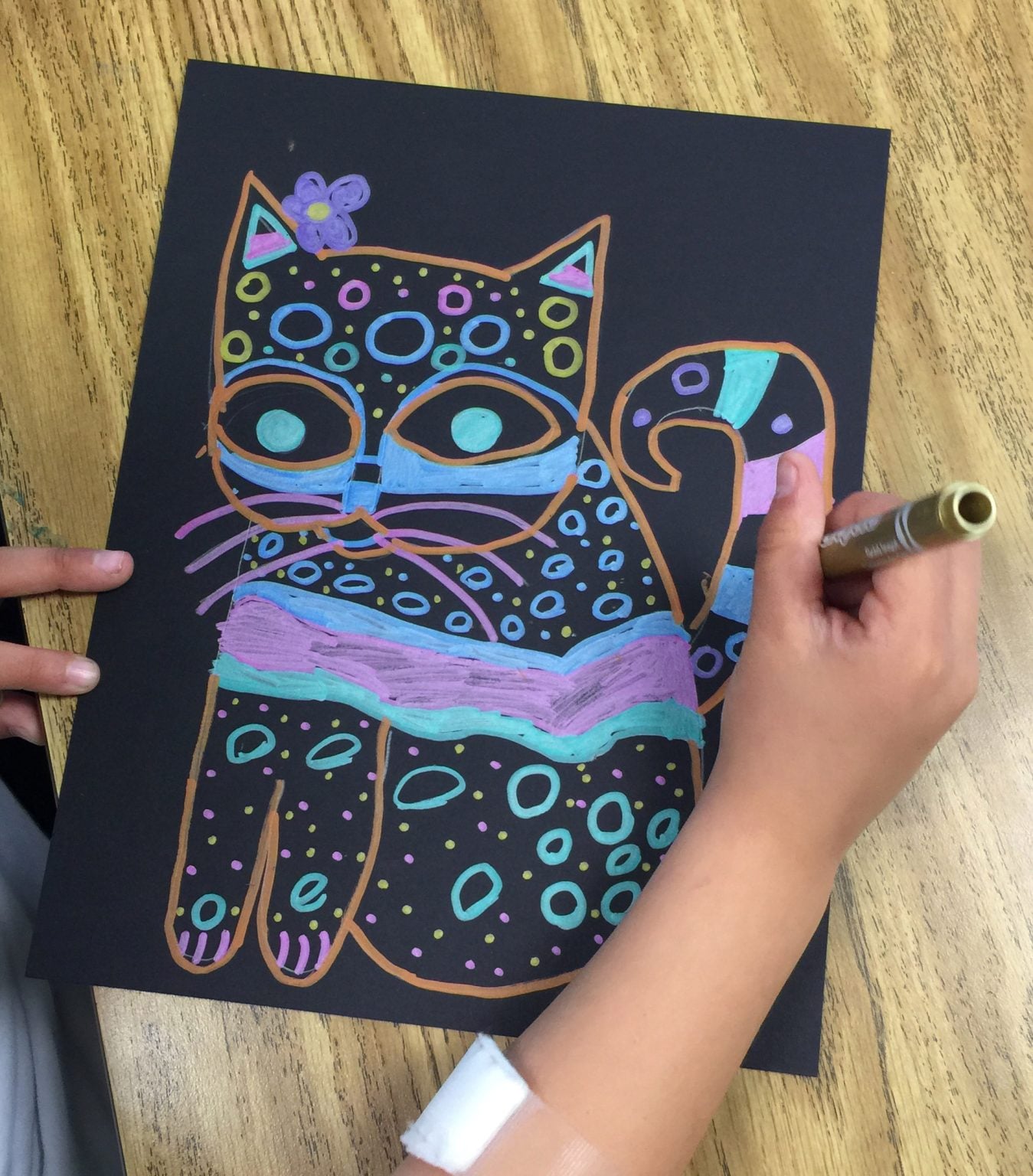 Laurel Burch Cats Art Lesson with Easy Step-by-Step Drawing Tutorial
