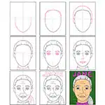 Easy How to Draw Jane Goodall Tutorial Video and Coloring Page