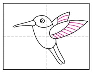 How to Draw a Hummingbird: Easy Step-by-Step Art Lesson for Kids