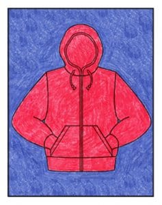 How to Draw a Hoodie | Hoodie Coloring Page