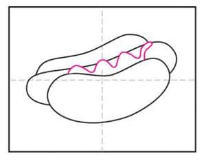 How to Draw a Hot Dog: Easy Step-by-Step Art Lesson for Kids
