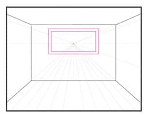 Easy How to Draw a One Point Perspective Room & Coloring Page