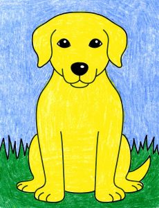How to Draw a Blue Dog: Easy Step-by-Step Art Lesson for Kids