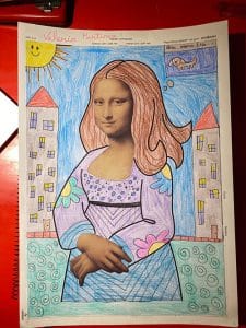 Easy Mona Lisa Art Lesson: Having Fun with Patterns