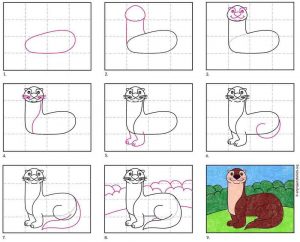 How to Draw a Sea Otter: Easy Step-by-Step Art Lesson for Kids
