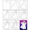 Easy How to Draw a Ghost Tutorial and Ghost Coloring Page