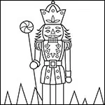 Easy How to Draw a Nutcracker Tutorial Video and Coloring Page