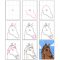 Easy How to Draw a Horse Head Tutorial and Horse Head Coloring Page