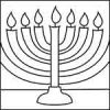 Easy How to Draw a Hanukkah Candles Tutorial and Coloring Page