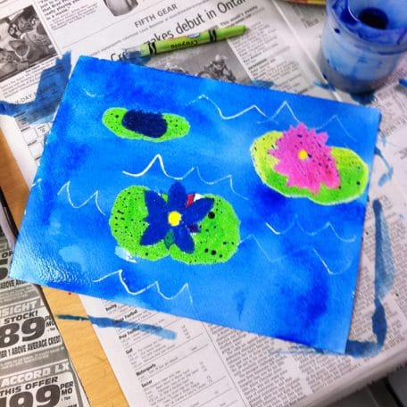 Easy Monet Art Project: How to Paint Water Lilies
