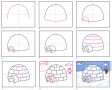 How to Draw an Igloo: Easy Step-by-Step Art Lesson for Kids