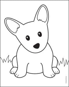 How to Draw a Dog: Easy Step-by-Step Puppy Directed Drawing for Kids