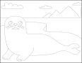 Easy How to Draw a Seal Tutorial and Seal Coloring Page