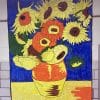 Van Gogh Sunflower Elementary Art Project for Kids Coloring Page Mural