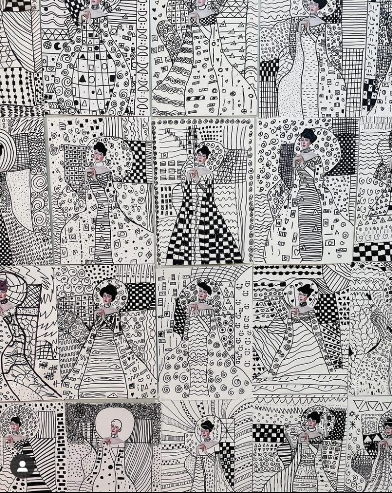 Gustav Klimt Patterns Art Project for Kids