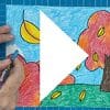 How to Draw a Fall Tree: Easy Autumn Tree Drawing Tutorial for Kids