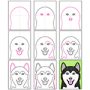 Easy How to Draw a Husky Tutorial and Husky Coloring Page