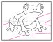 Easy How to Draw a Tree Frog and Tree Frog Coloring Page