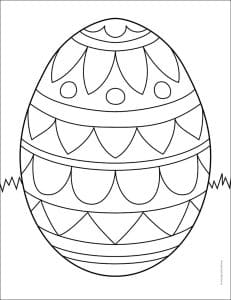 How to Draw an Easter Egg: Easy Step-by-Step Art Lesson for Kids