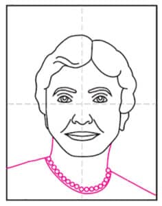 How to Draw Helen Keller: Easy Step-by-Step Art Lesson for Kids